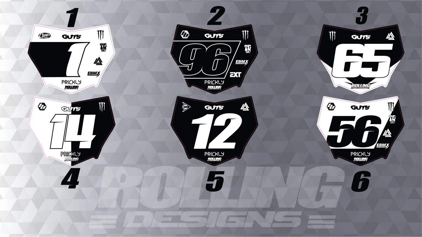 E-Bike Front Number Plate – Rolling Designs MX