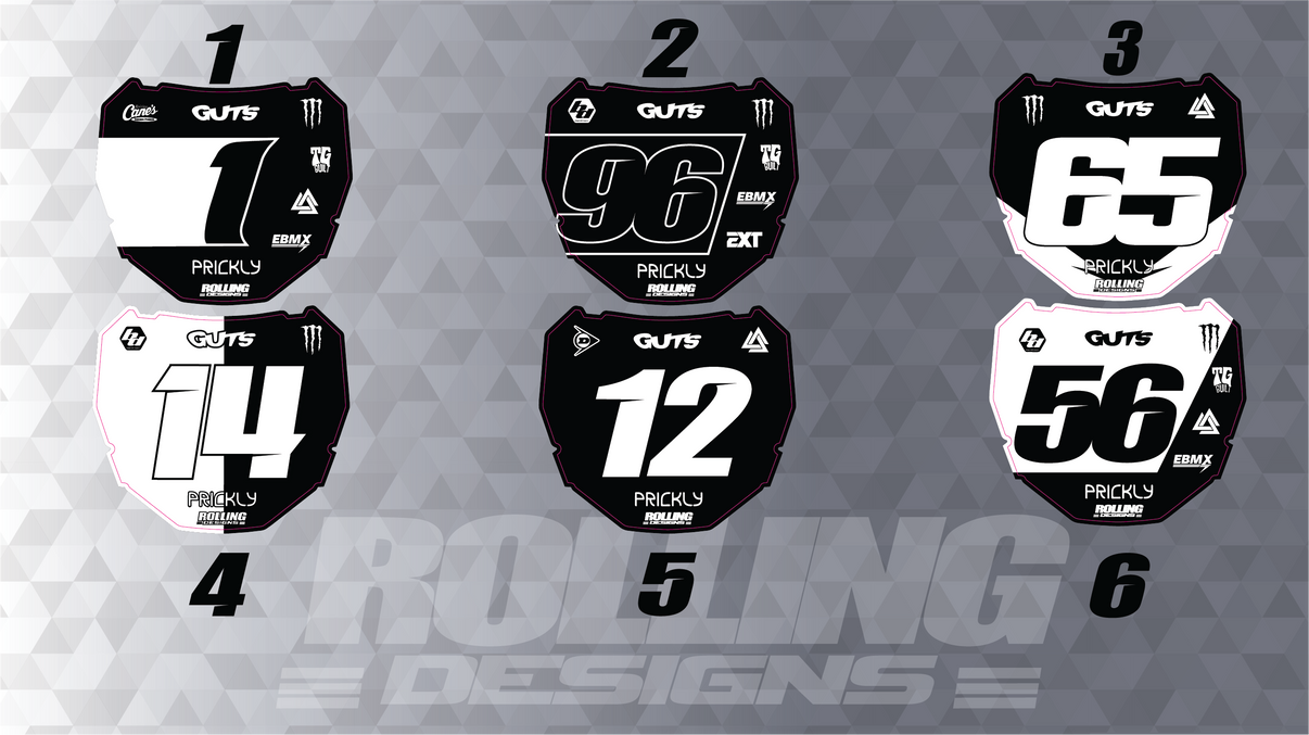 E-Bike Front Number Plate – Rolling Designs MX
