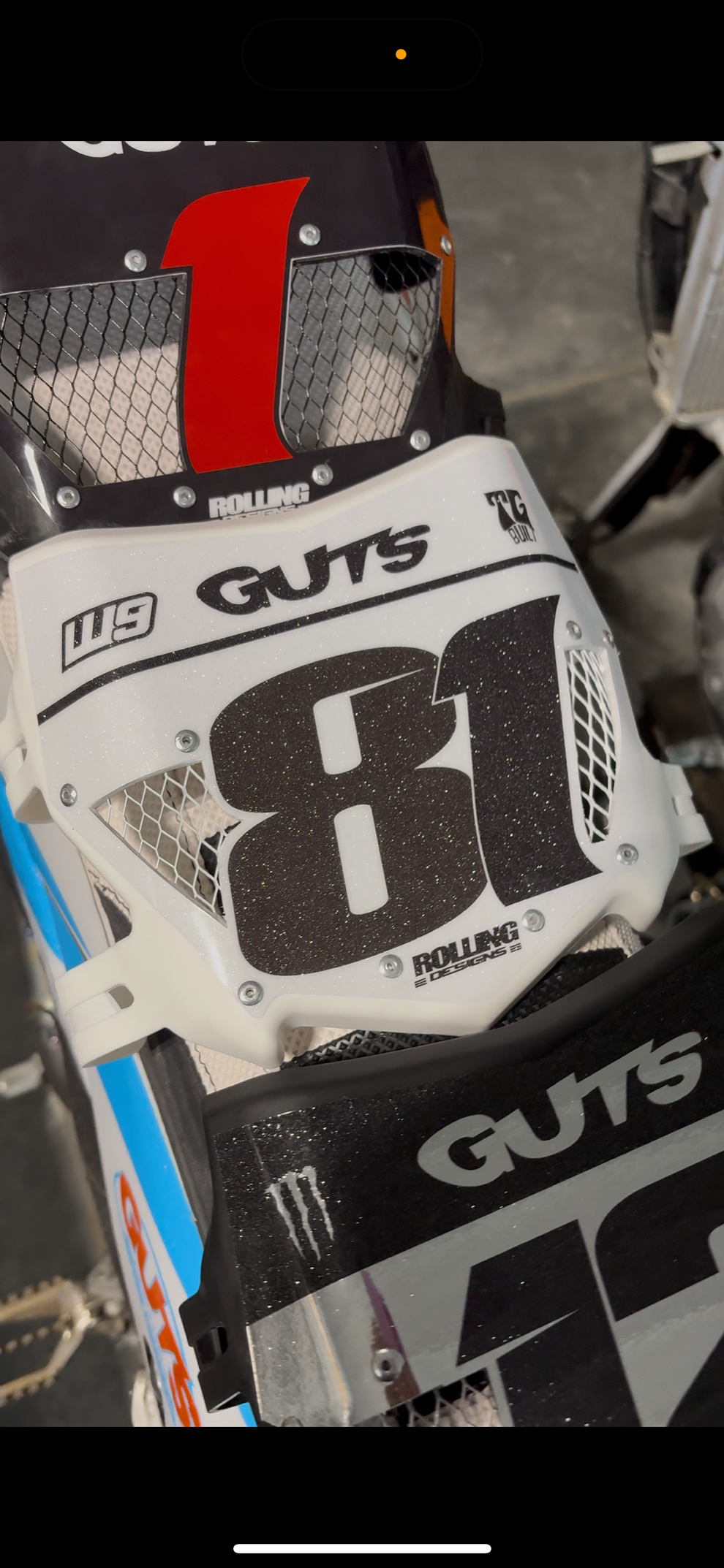 Vented Surron Plate WHITE – Rolling Designs MX