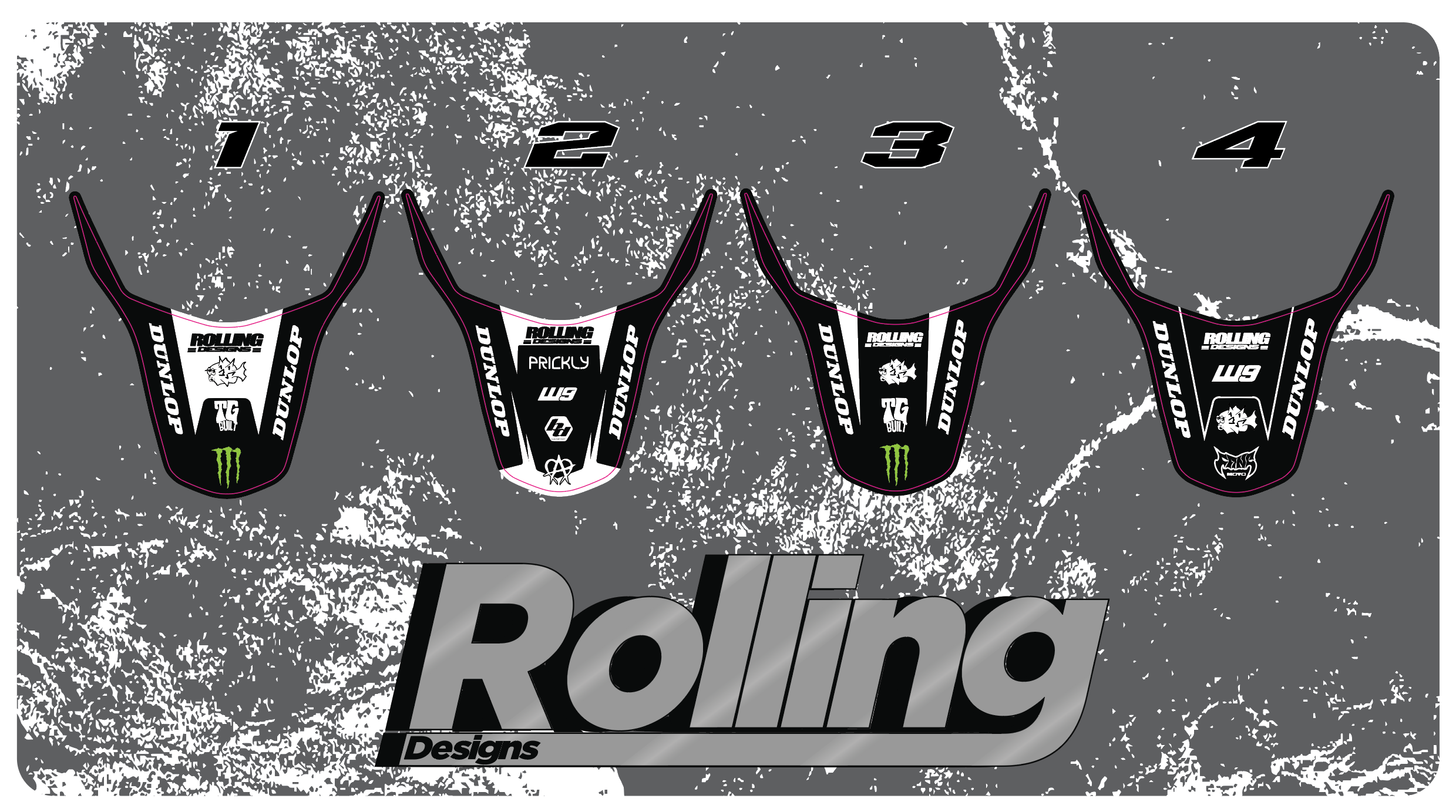 E-Bike Rear Fender Graphics – Rolling Designs MX