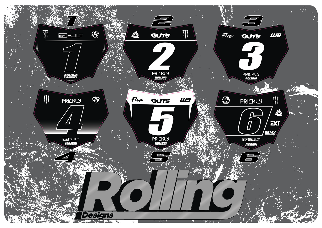 Motocutz Simple Plate – Rolling Designs MX