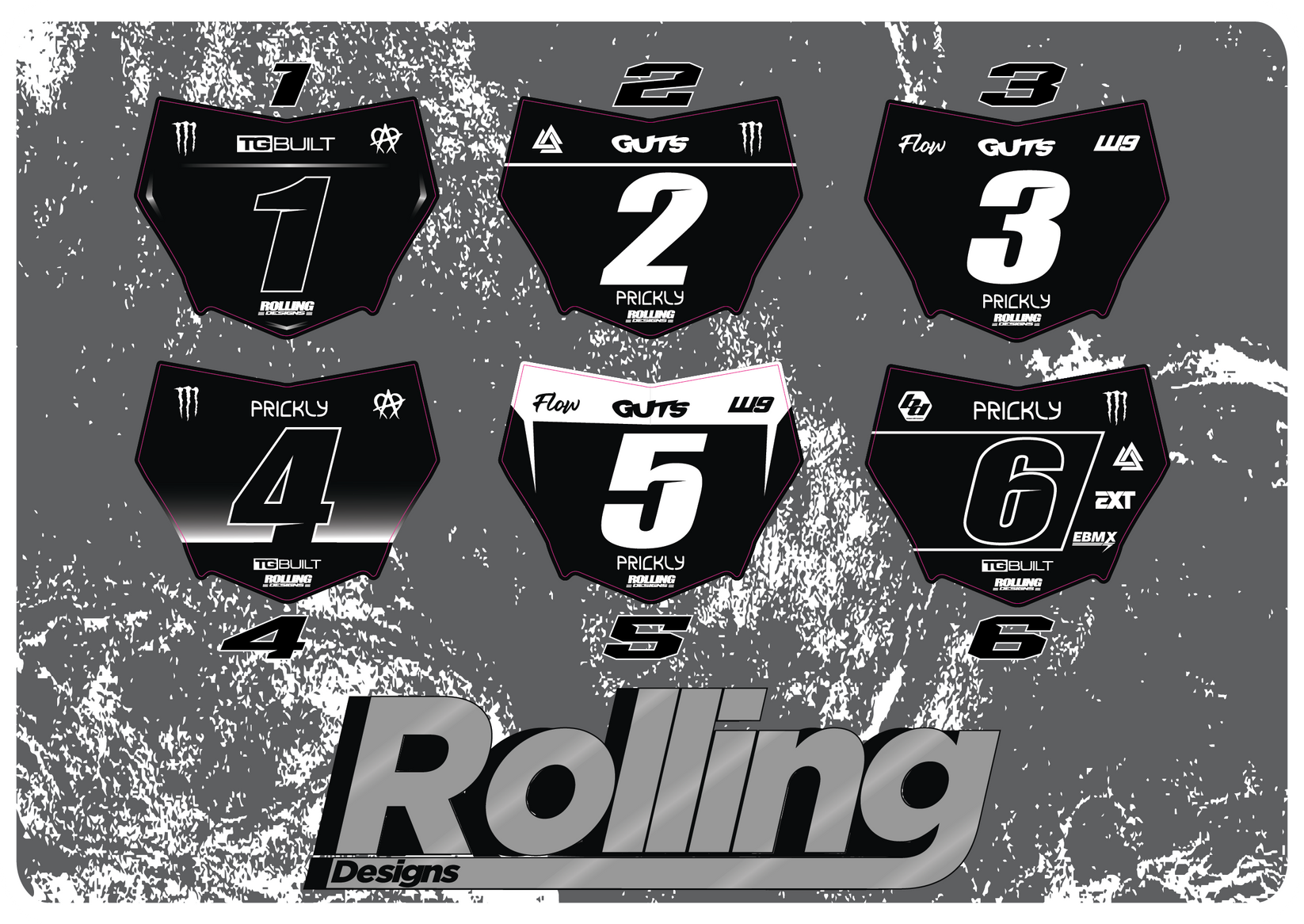 Motocutz Simple Plate – Rolling Designs MX