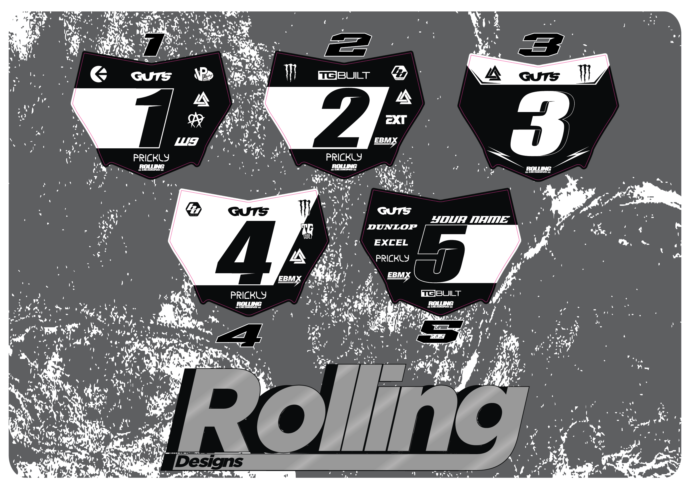 Motocutz Simple Plate 2 – Rolling Designs MX