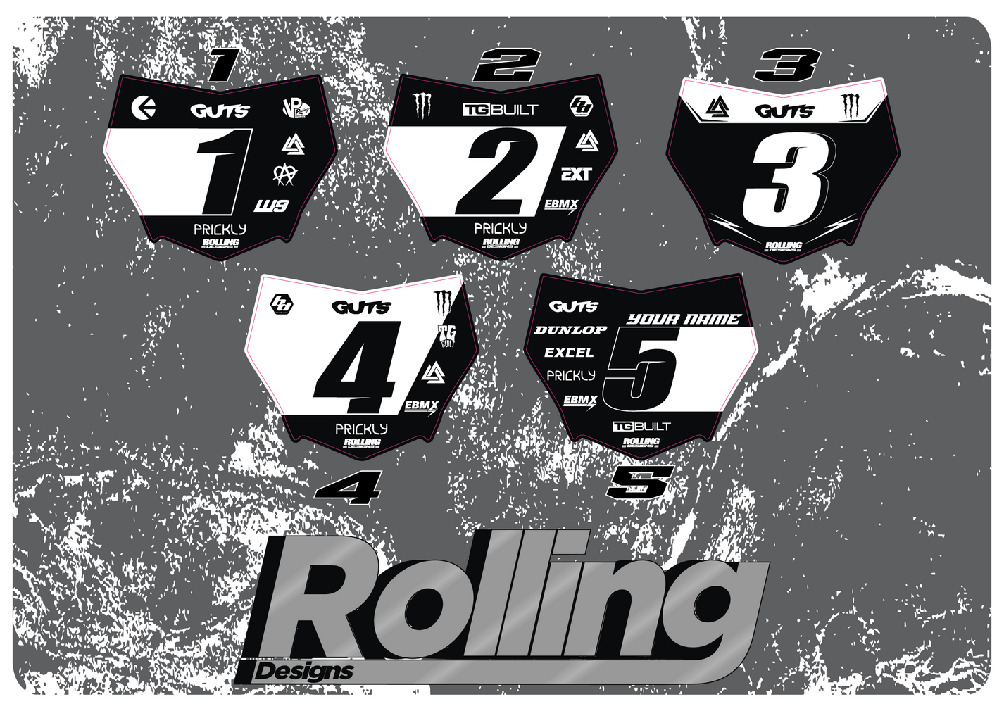 Motocutz Simple Plate 2 – Rolling Designs MX